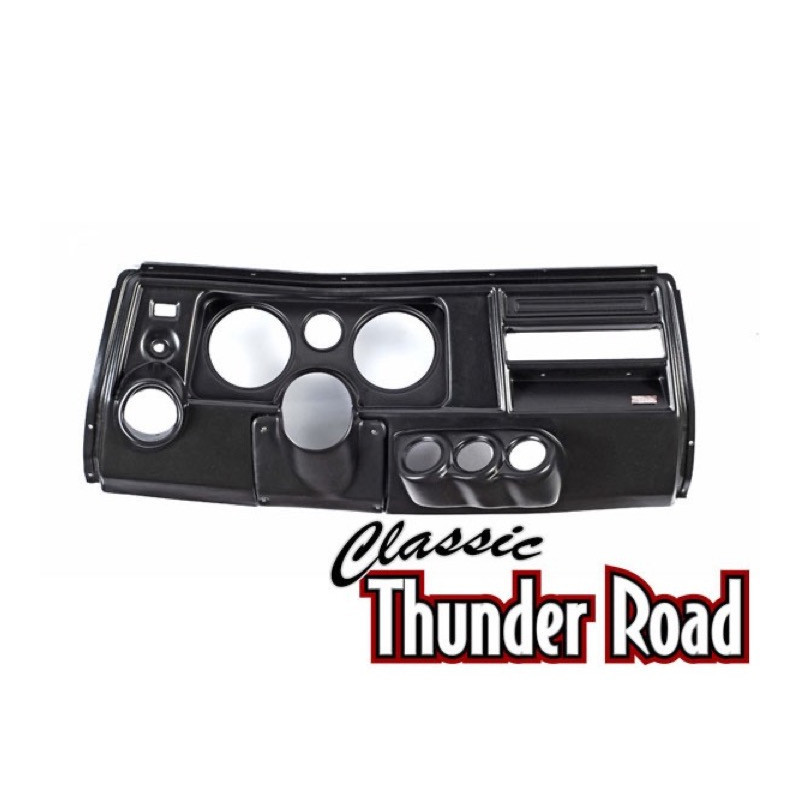 1969 Chevelle Classic Thunder Road w/o Astro 6 Hole Dash Panel 5 Inch Black