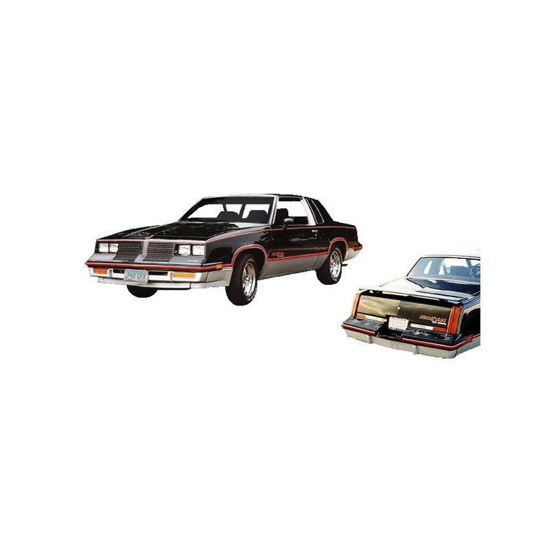 1983 Cutlass Hurst/Olds Stripe and Decal Kit (Silver / Red)