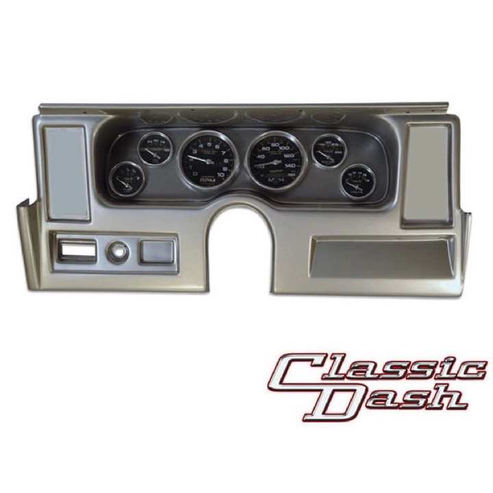 1977-1979 Chevrolet Classic Dash Panel Brushed Alum. w/ Auto Meter ...