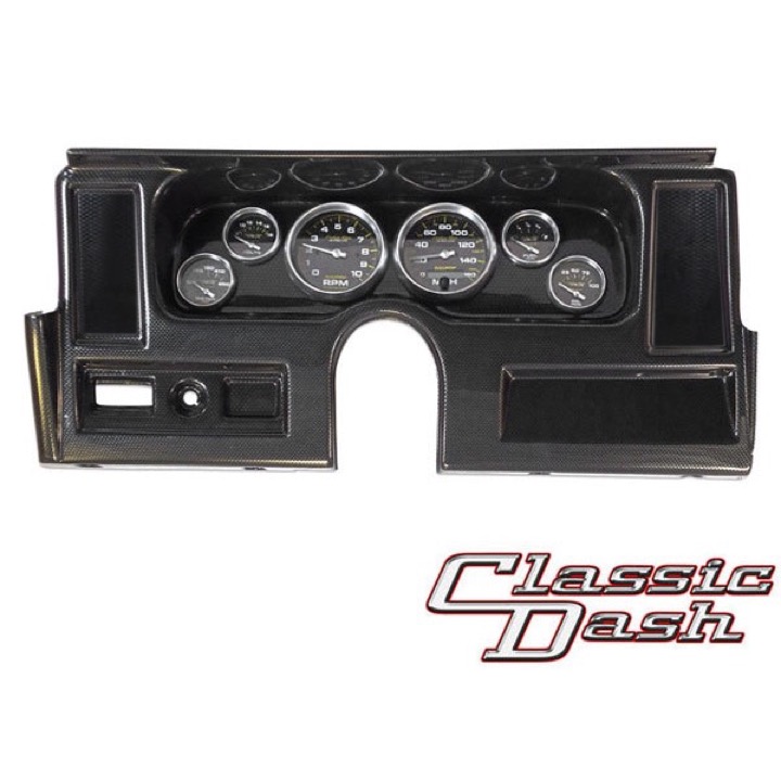 1977-1979 Chevrolet Classic Dash Panel Carbon Fiber w/ Auto Meter ...
