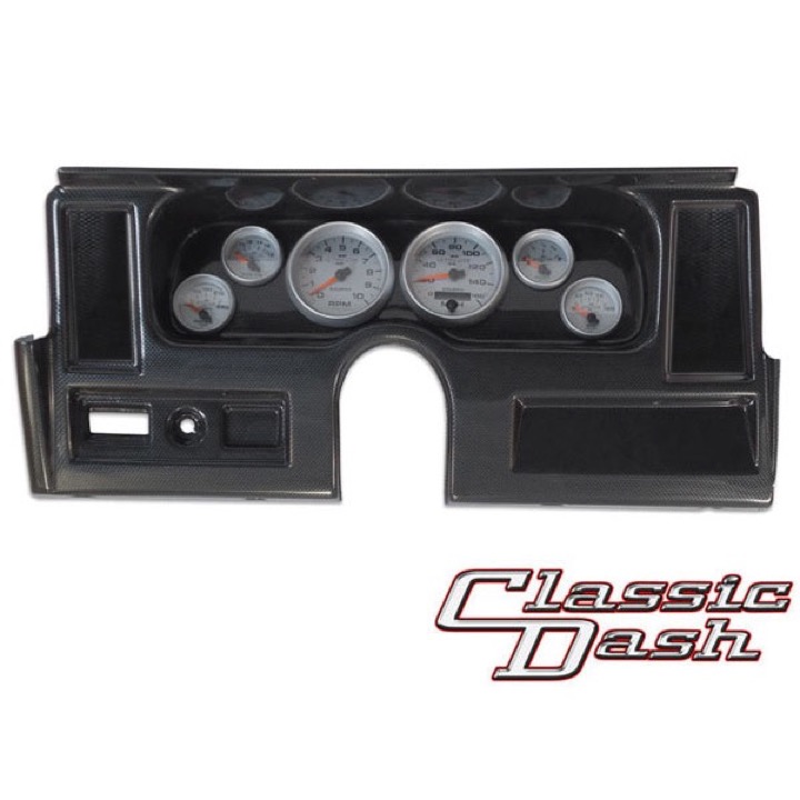 1977-1979 Chevrolet Classic Dash Panel Carbon Fiber w/ Auto Meter Ultra ...
