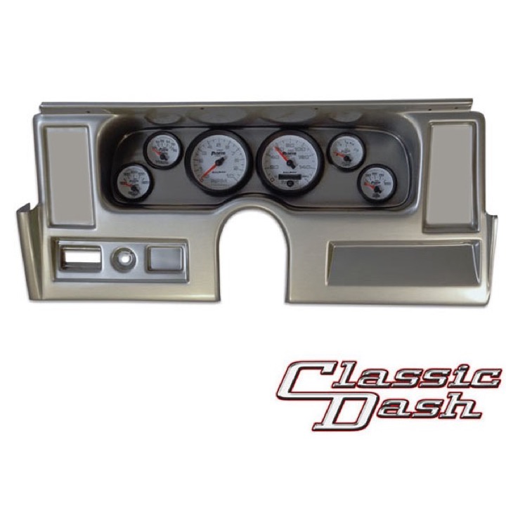1977-1979 Chevrolet Classic Dash Panel Brushed Alum. w/ Auto Meter ...
