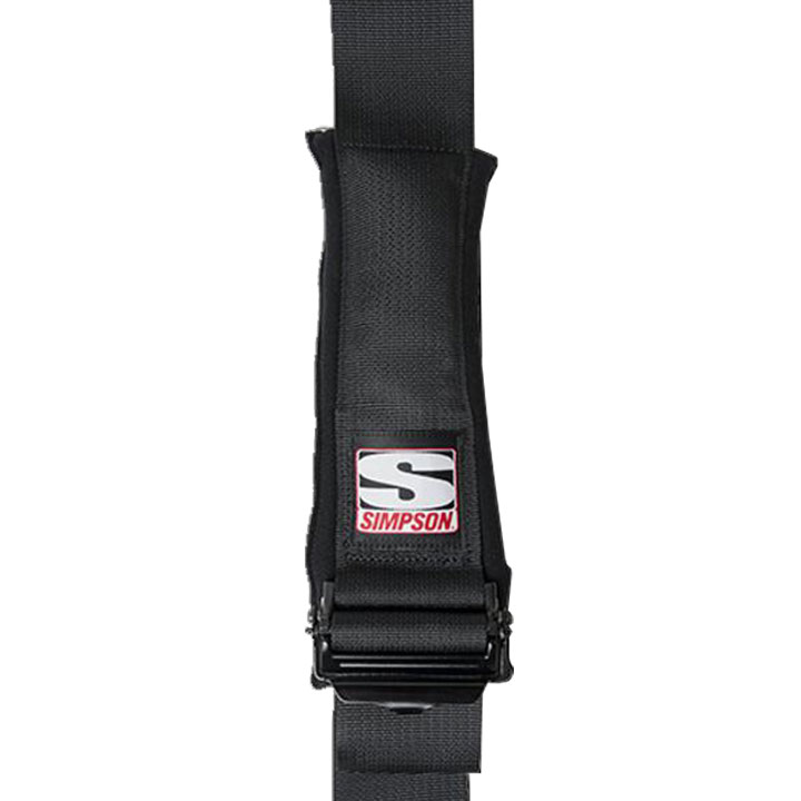 Simpson Racing Silver Latch And Link Harness-Red